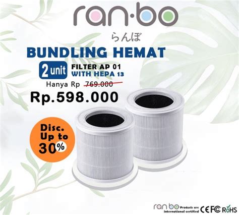 Jual Bundling Hemat 2 Unit Replacement Filter HEPA12 RANBO AP01 Di Lapak Axelpos Bukalapak