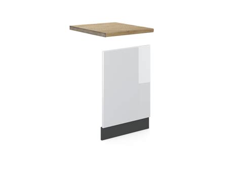 Vicco Façade R Line Blanc Haute Brillanceanthracite 45 Cm Pt Chêne