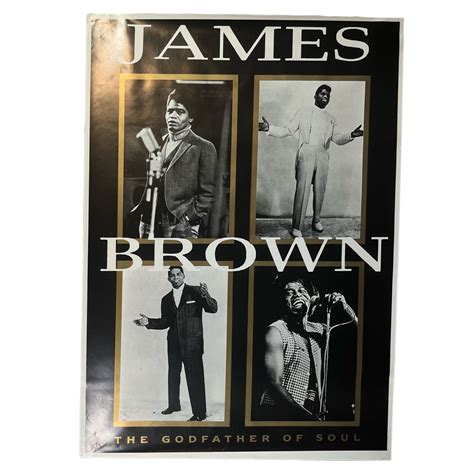 Vintage James Brown The Godfather Of Soul Poster Jointcustodydc