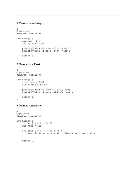 Pointer Pdf Pointer Computer Programming Computer Science