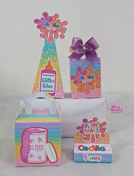 Kit Caixas Slime 40 Itens Elo7 Produtos Especiais