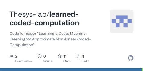 Github Thesys Lablearned Coded Computation Code For Paper Learning