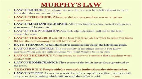What Is Murphys Law Examples Discover The Misfortunes That Can Occur