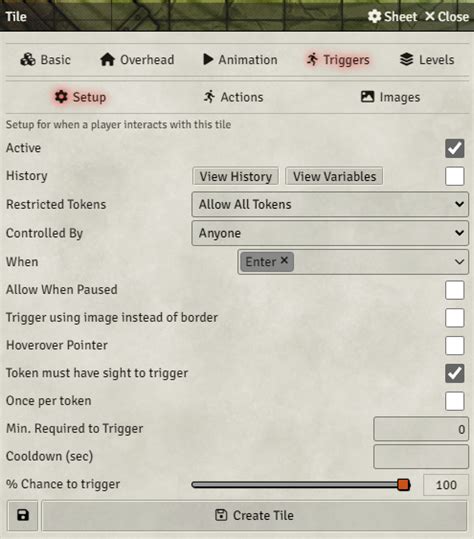 Monks Active Tiles Cant Select Trigger Rfoundryvtt