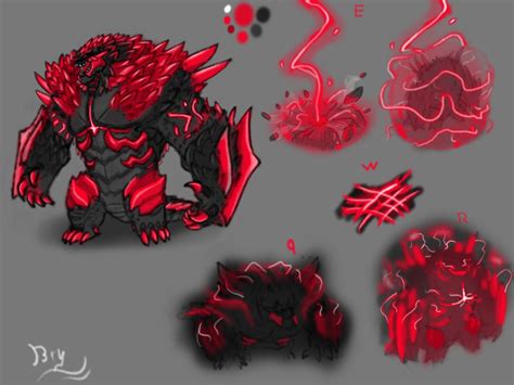 Red Lightning Drake Ruby Drake Volibear Concept And Habilitys Concept R Volibearmains