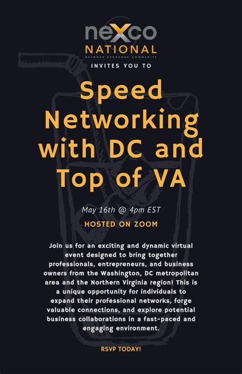 DC Top Of VA Speed Networking NeXco