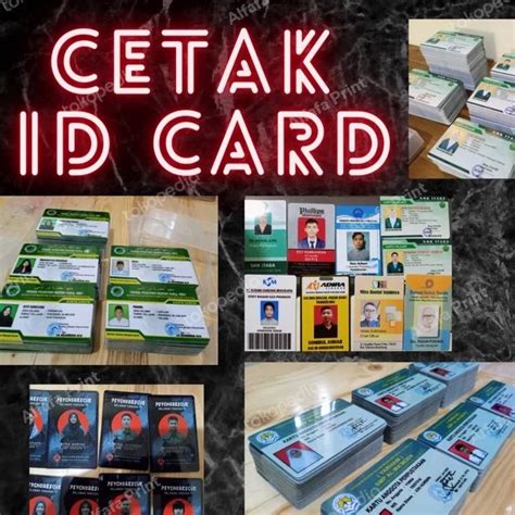 Jual Cetak Kartu Pelajar Santri Pegawai Bahan Pvc Id Card Kota