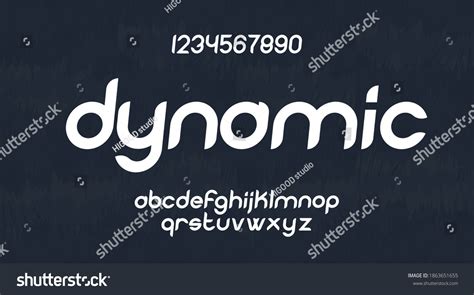 Vector Dynamic Font Italic Style Modern Stock Vector Royalty Free Shutterstock
