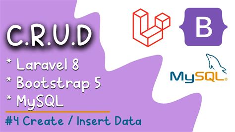 Laravel 8 Crud 4 Create Insert Data Youtube