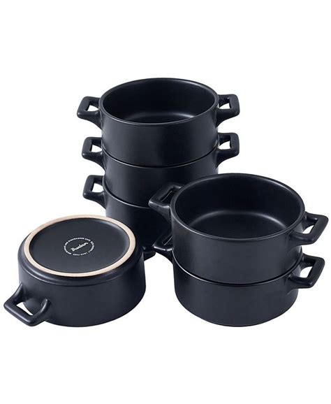 Bruntmor Modern Matte 10 Oz Ceramic Round Ramekins Souffle Dishes With