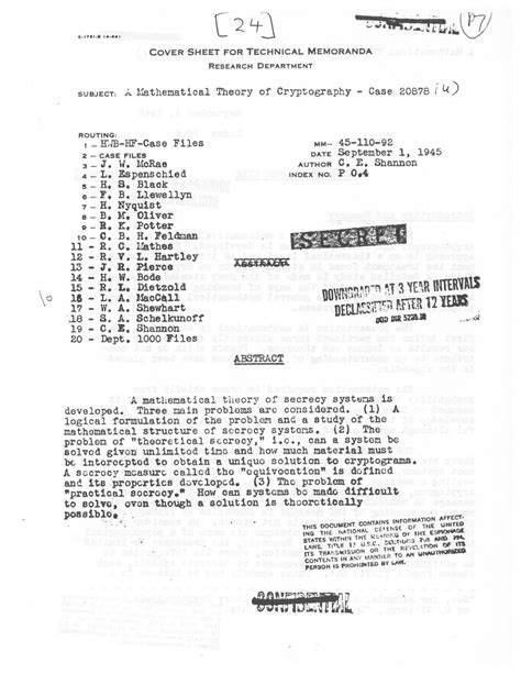 file shannon claude e 1945 a mathematical theory of cryptography