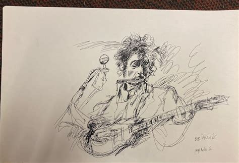 Bob Dylan Sketch By Joseph Matose 11 X 16 5