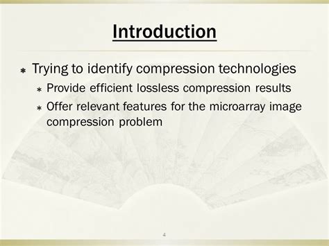On The Use Of Standards For Microarray Lossless Image Compression Author Armando J Pinho