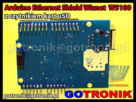 arduino ethernet shield z czytnikiem kart usd wiznet w5100