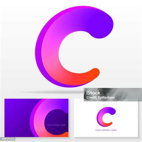 문자 C 로고 디자인 및 명함 템플릿 알파벳 C에 대한 스톡 벡터 아트 및 기타 이미지 알파벳 C 로고 벡터 Istock