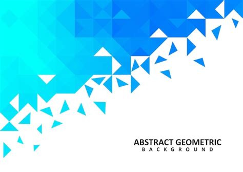 Premium Vector Abstract Blue Geometric Vector Background Design