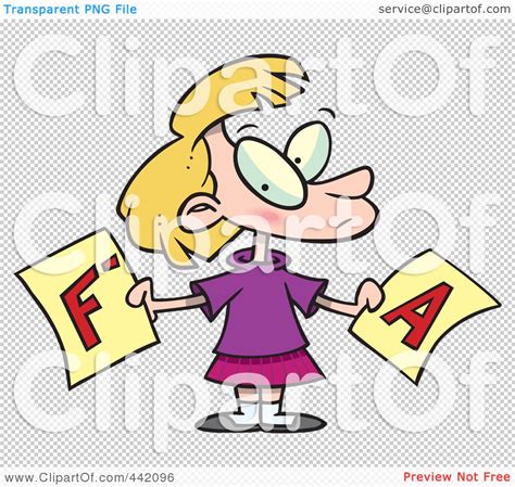 Royalty Free Rf Clip Art Illustration Of A Cartoon School Girl