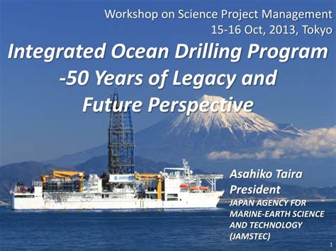 Ppt Asahiko Taira President Japan Agency For Marine Earth Science And