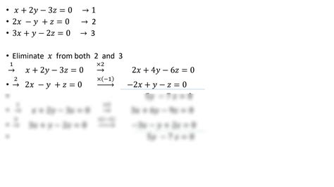 SOLUTION Solving A Homogeneous System Of Equations Studypool