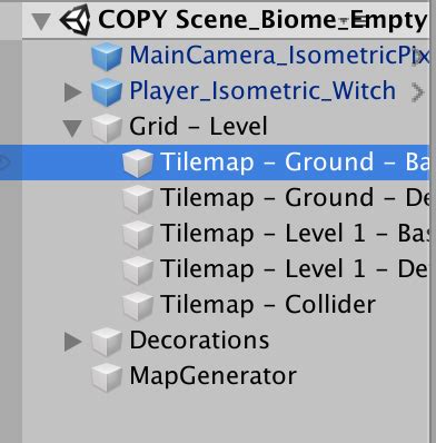 Unity Procedural Map Generation Using Isometric Tilemaps