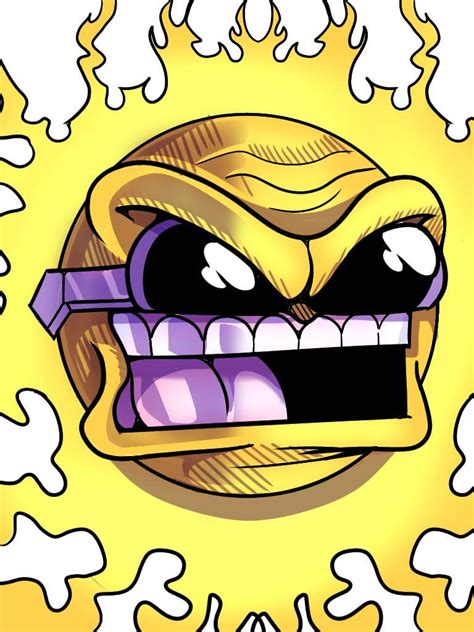 Angry Sun By Cdobs On Deviantart