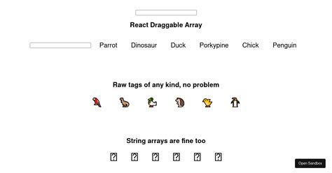 React Draggable Array Forked Codesandbox