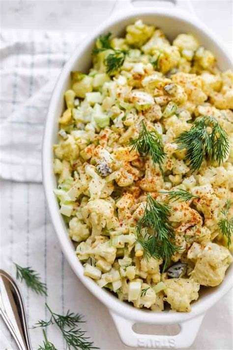Cauliflower Potato Salad Feelgoodfoodie