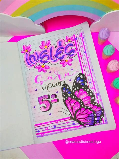 Portadas Bonitas En 2023 Portadas De Cuadernos Marcas De Cuadernos