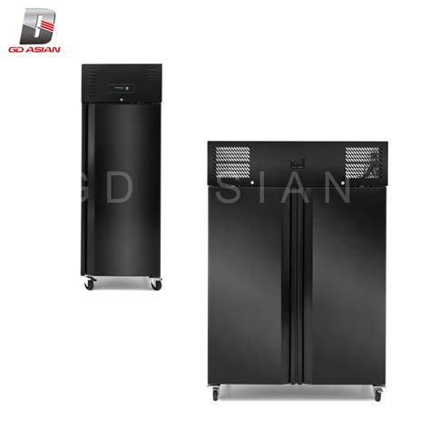 Black Color Commercial Chiller For Industrial Kitchen Upright Chiller