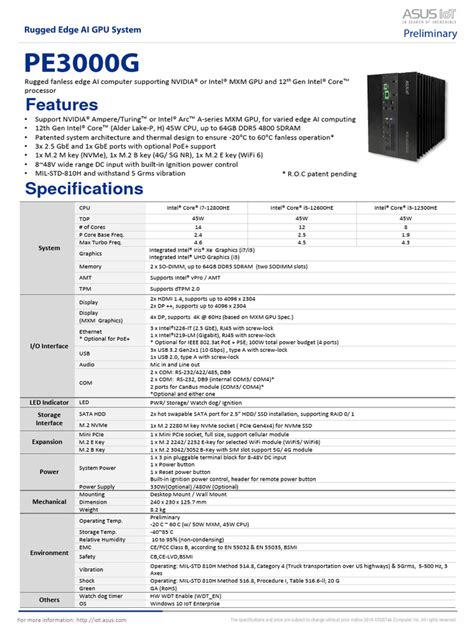 Pe3000g Datasheet Pdf Intel Computer Engineering