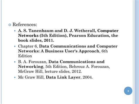 Ppt In The Name Of God Computer Networks Chapter 3 The Data Link