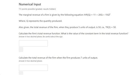 solved numerical input 5 0 points possible graded results