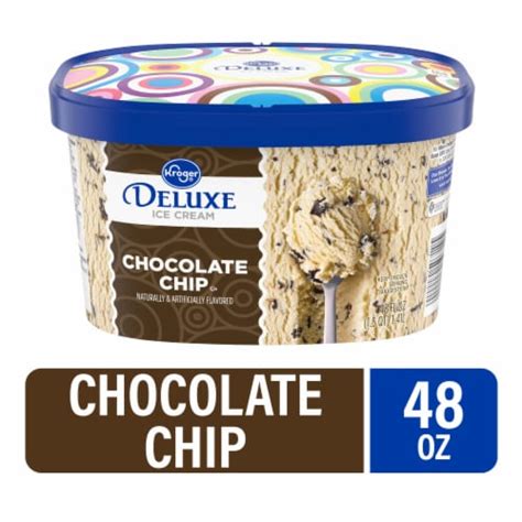 Kroger® Deluxe Chocolate Chip Ice Cream Tub 48 Oz Kroger