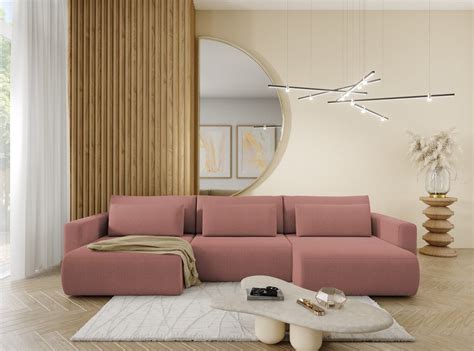 Fun Möbel Wohnlandschaft Sofa Mit Schlaffunktion Chaira Stoff Curio In
