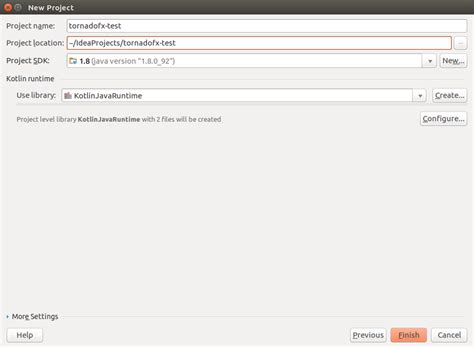 Bekwam Courses TornadoFX Hello World