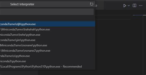 Addfix Buttons In The Interpreter Quickpick List · Issue 19621 · Microsoftvscode Python · Github