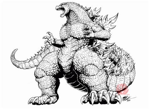 Godzilla Drawings Printable Godzilla Free Coloring Pages Porn Sex Picture