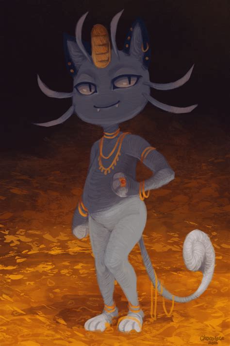 Alolan Meowth By Chocolace On Deviantart