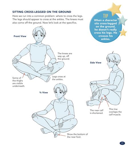 Anime Sitting Criss Cross