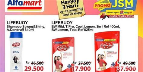 Harga Promo JSM Alfamart Hari Ini Sabtu Januari Untuk Kebutuhan Harian