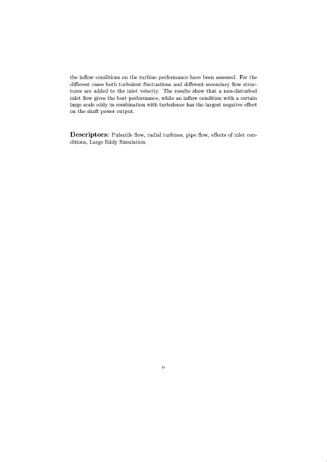numerical computations of the unsteady flow in a radial turbine