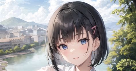 Aiイラスト 黒髪ショート巨乳ちゃん 制服 Ai Loverのイラスト Pixiv