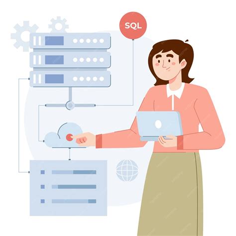 Free Vector Abstract Technology Sql Illustration