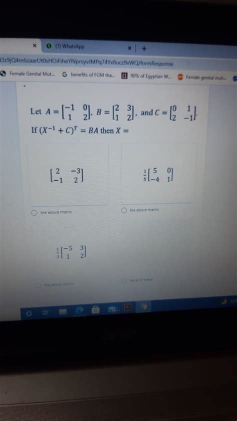 Solved WhatsApp S JQ M ZaartOsHOiFihe Chegg Com