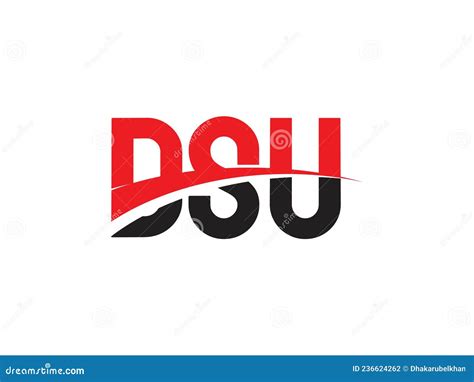 Dsu Letter Initial Logo Design Vector Illustration Stock Vector