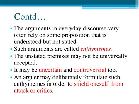 PPT Arguments Identification Conclusion And Premise Indicators PowerPoint Presentation ID