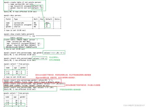 Mysql — 数据类型和表的约束 Csdn博客