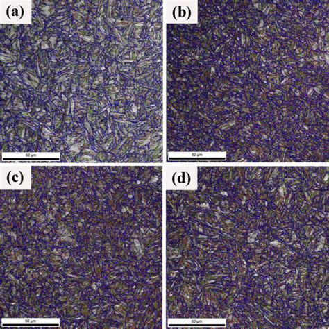 The EBSD Grain Boundary Orientation Map A BM B The SZ Of 150 Rpm 80