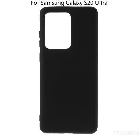 เคสโทรศัพท์มือถือ Tpu แบบนิ่มเนื้อด้านสีดําสําหรับ Samsung Galaxy S20