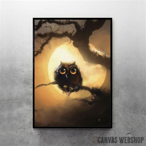 Sova Uramljen Poster